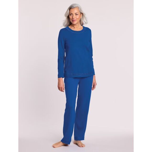 Blair | Intimates & Sleepwear | New Royal Blue Sz Medium Lace Trim 2 Pc ...